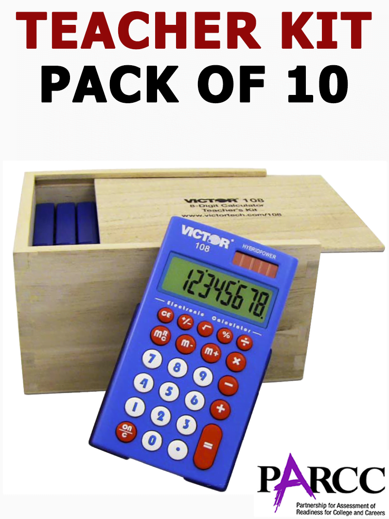 Victor 108 Basic 4 Function Solar Calculator Class Set Set Of 30